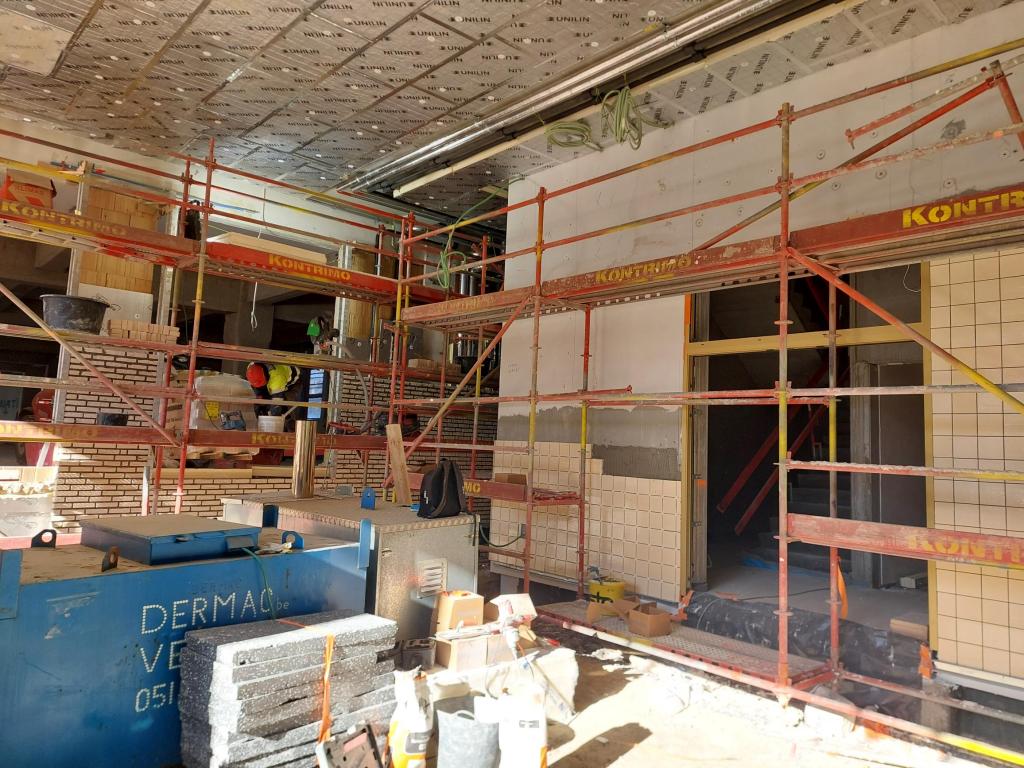 Exterior: Roofing, gyproc works, facade tiling and pointing Inside ...